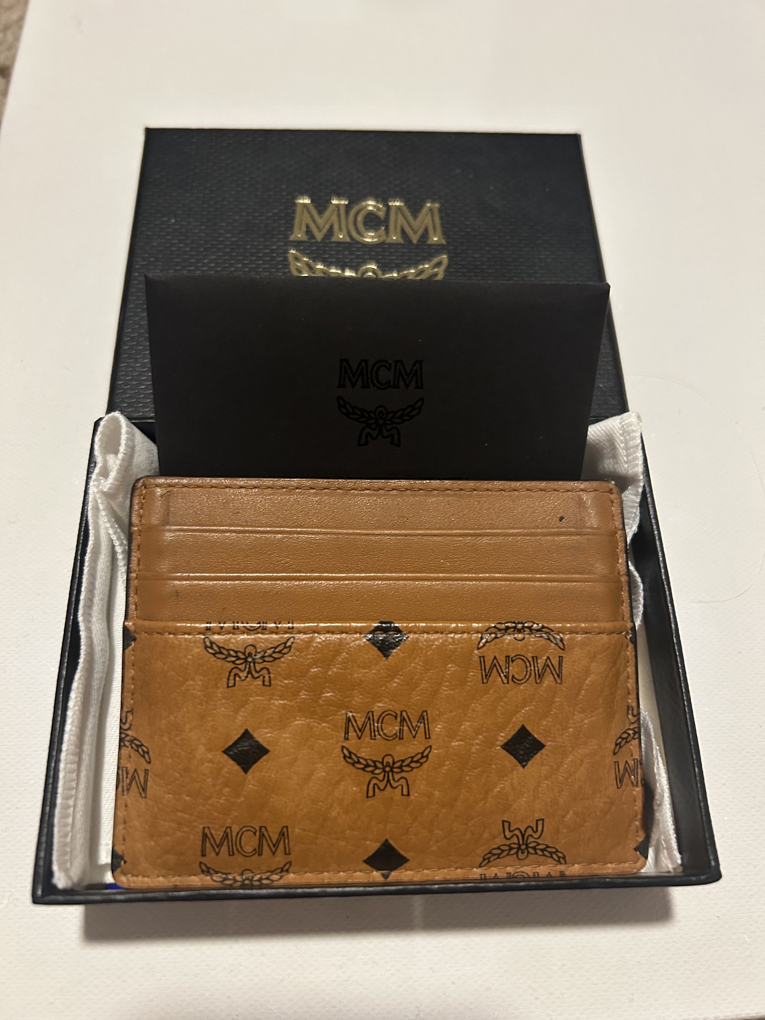 MCM Money Clip Card Case in Visetos Original | Grailed