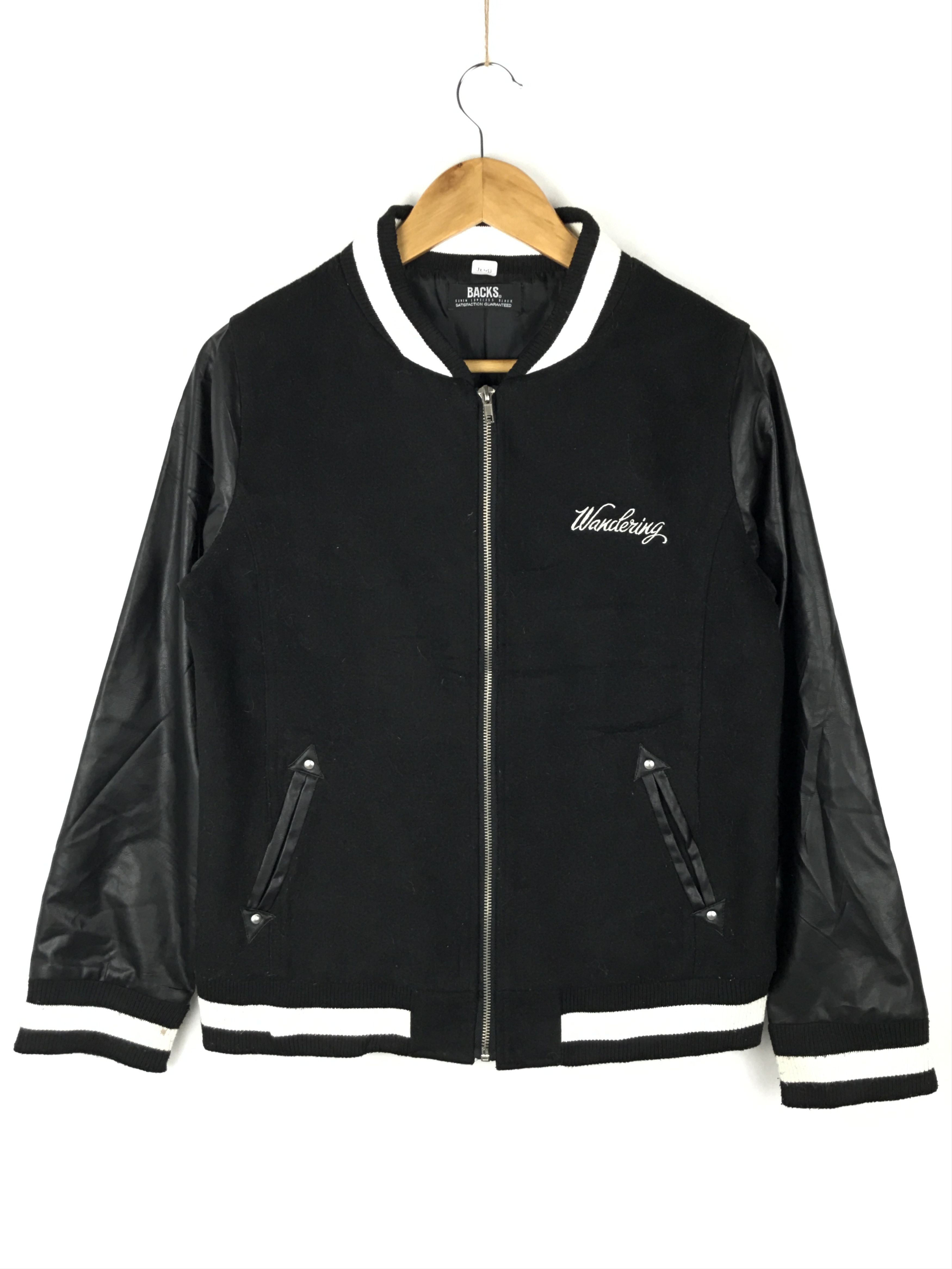 Designer × Varsity Jacket × Vintage Seven Loveless Black Varsity Jacket ...