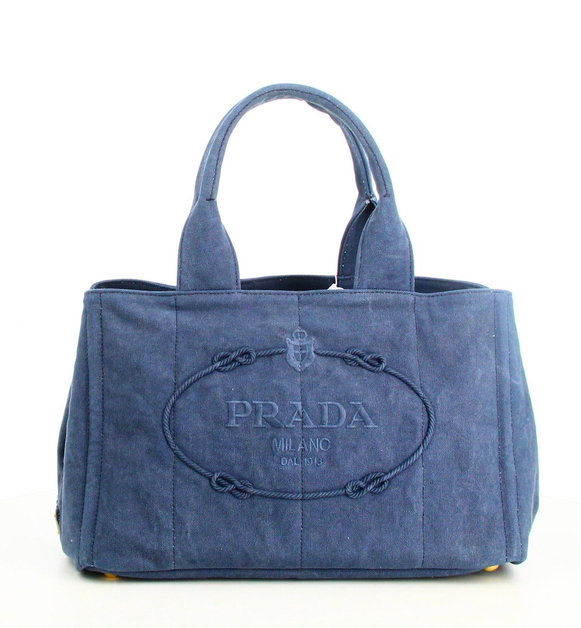 Prada Toto Bag Prada Denim Blue | Grailed