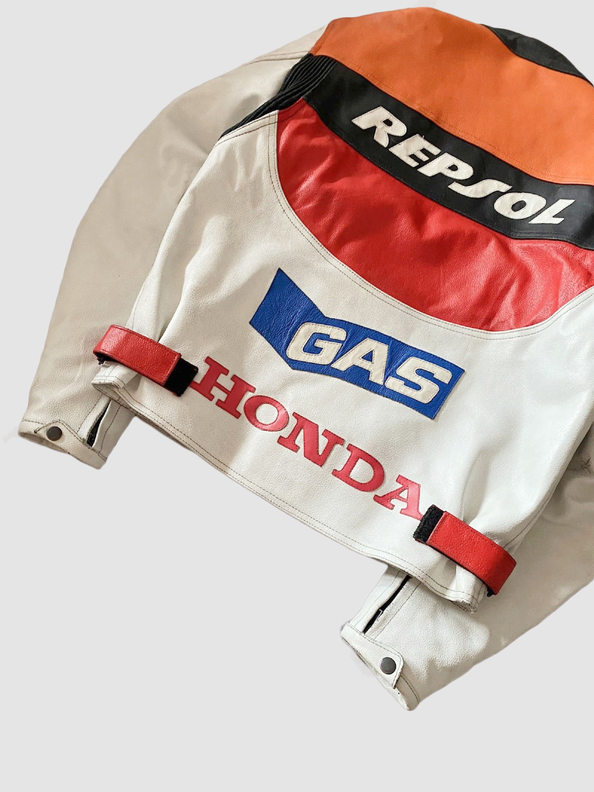 Honda × Leather Jacket × Racing 🔥Rare Vintage HONDA REPSOL Dainese racing leather jacket | Grailed