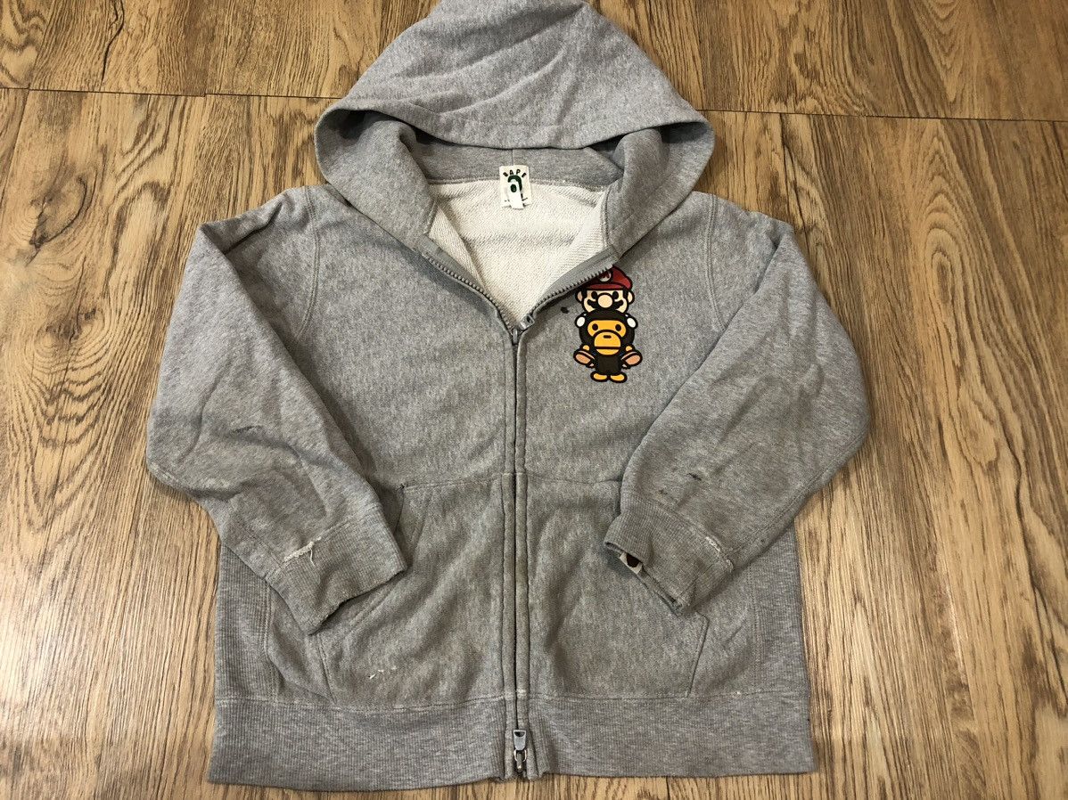 Bape Bape Baby Milo x Mario hoodie | Grailed