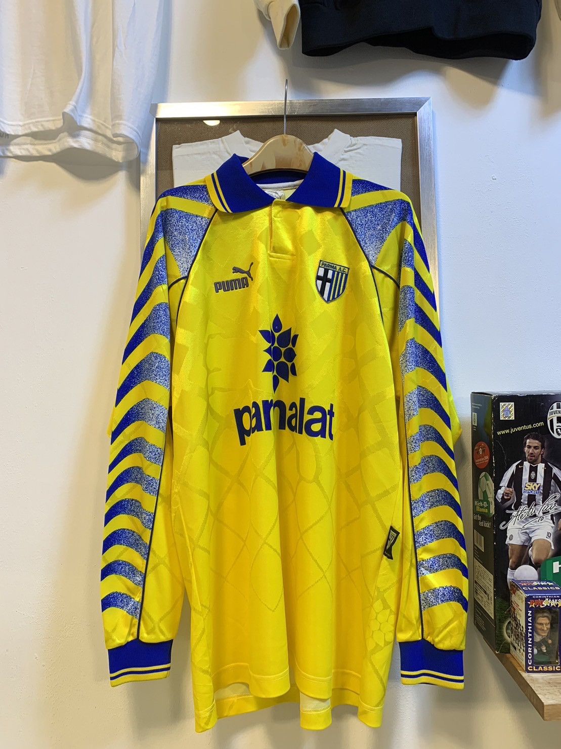 Puma × Soccer Jersey × Vintage Rare Vintage Puma Parmalat 1996 Away ...