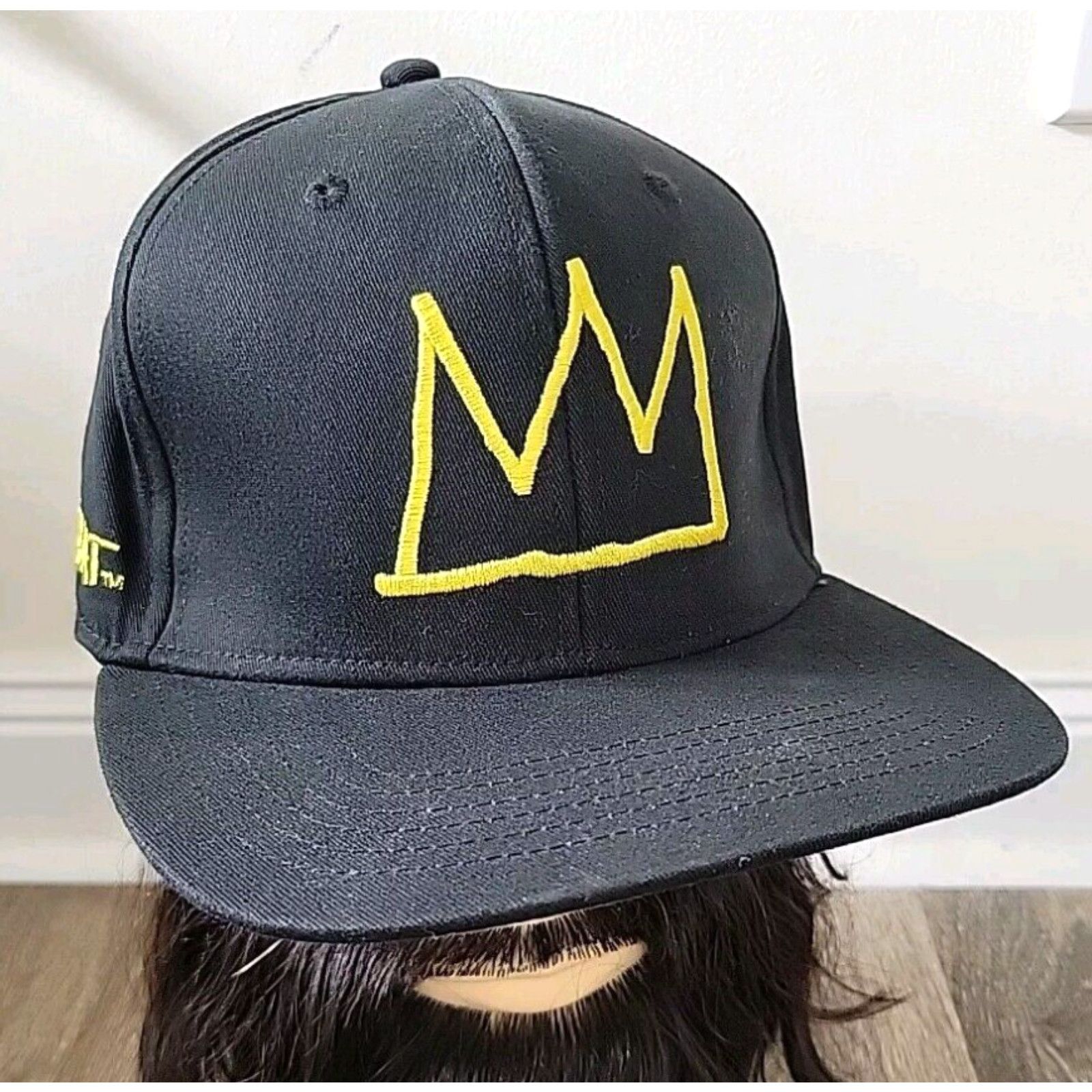 Mad Engine Mad Engine x Jean-Michel Basquiat Gold Crown Embroidered ...