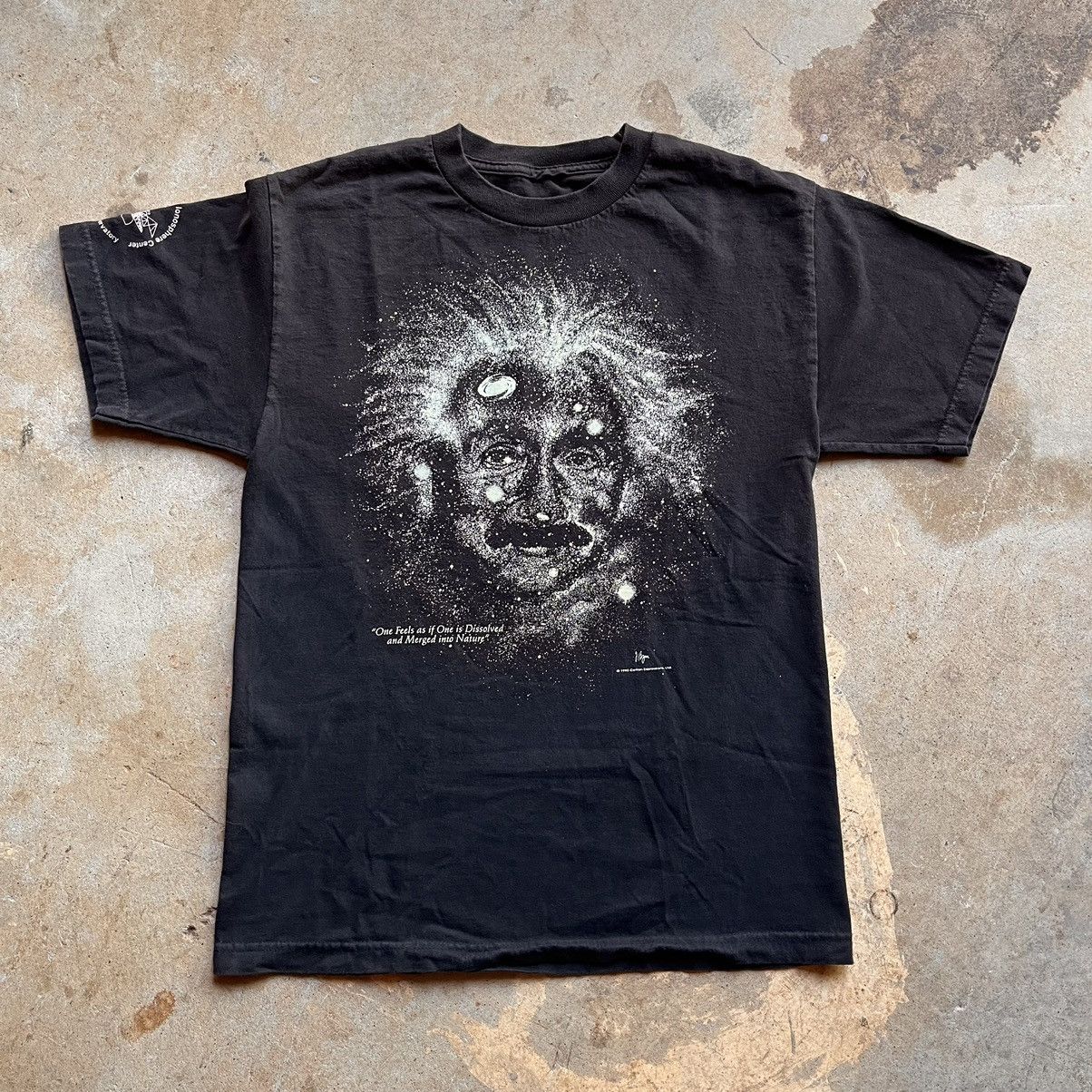 Vintage Casual Vintage Albert Einstein Space Glow Ink Art Emo Tee | Grailed