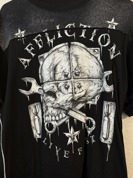 Affliction skull black affliction shirt | Grailed