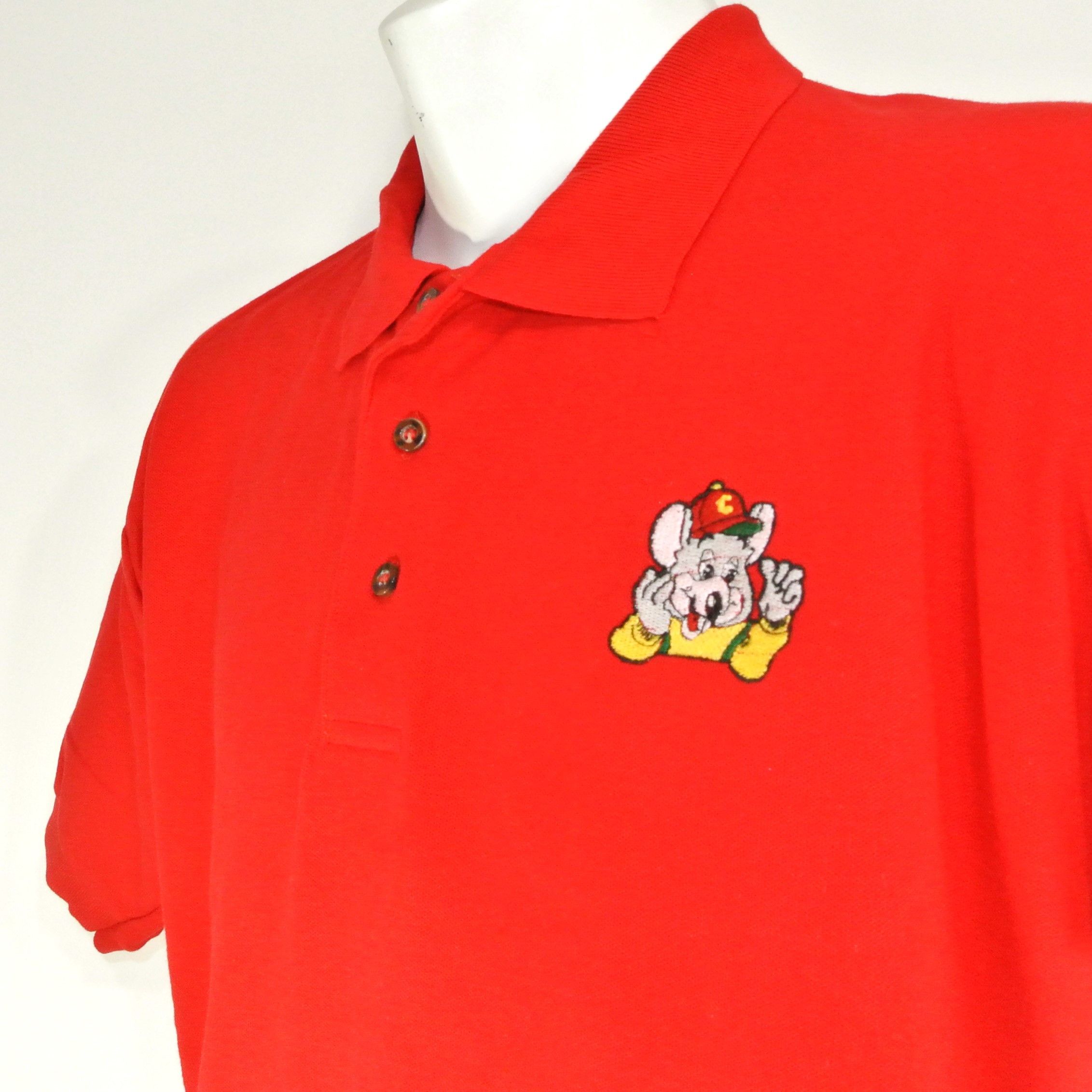 Vintage CHUCK E CHEESE'S Pizza Arcade Vintage Employee Uniform Shirt ...