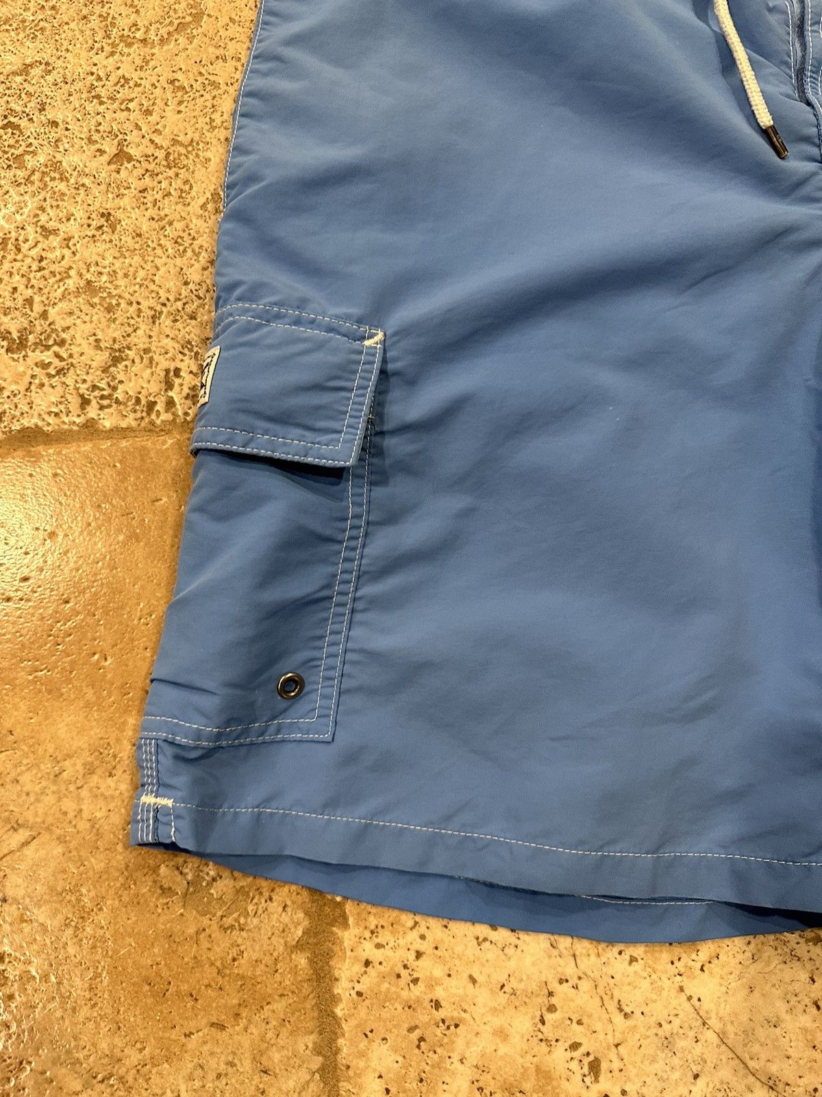 Polo Ralph Lauren Polo Ralph Laurent Powder Blue / Yellow Swim Trunks ...