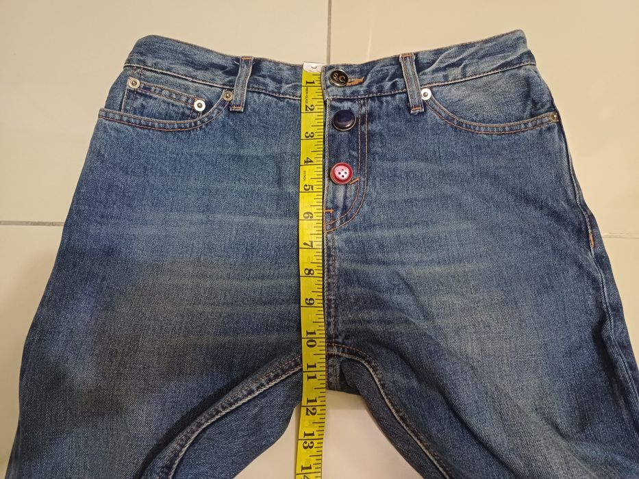 Italian Designers ERIKA CAVALLINI flared.. selvedge 3 quarter jeans ...