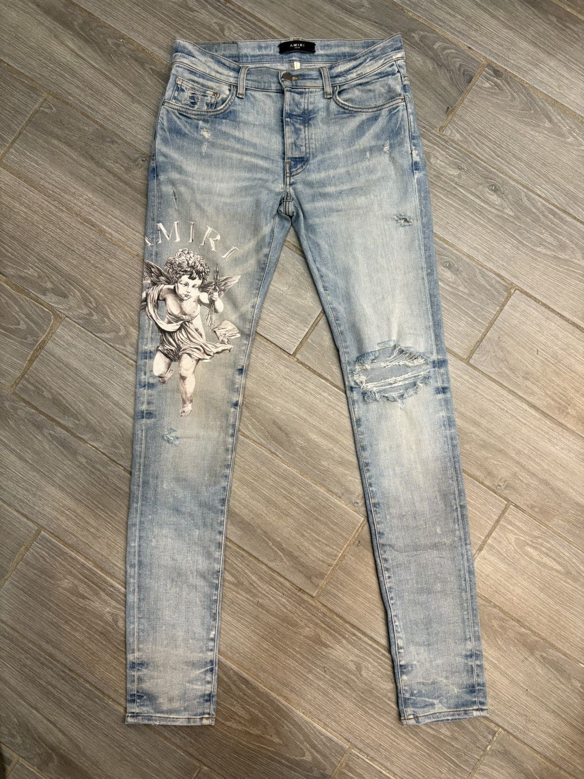 Amiri Amiri Jeans Side Embroidery Logo | Grailed