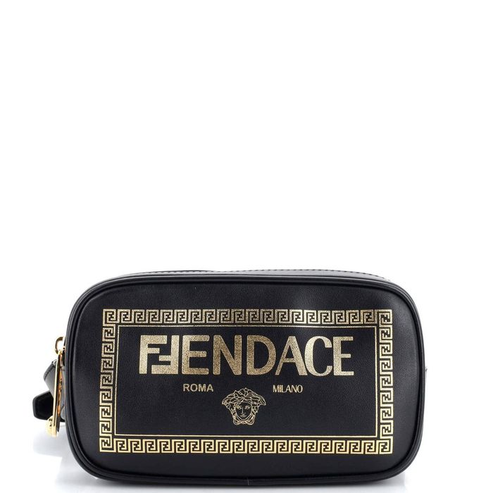Versace x Fendi Fendace Logo Camera Bag Printed Leather | Grailed