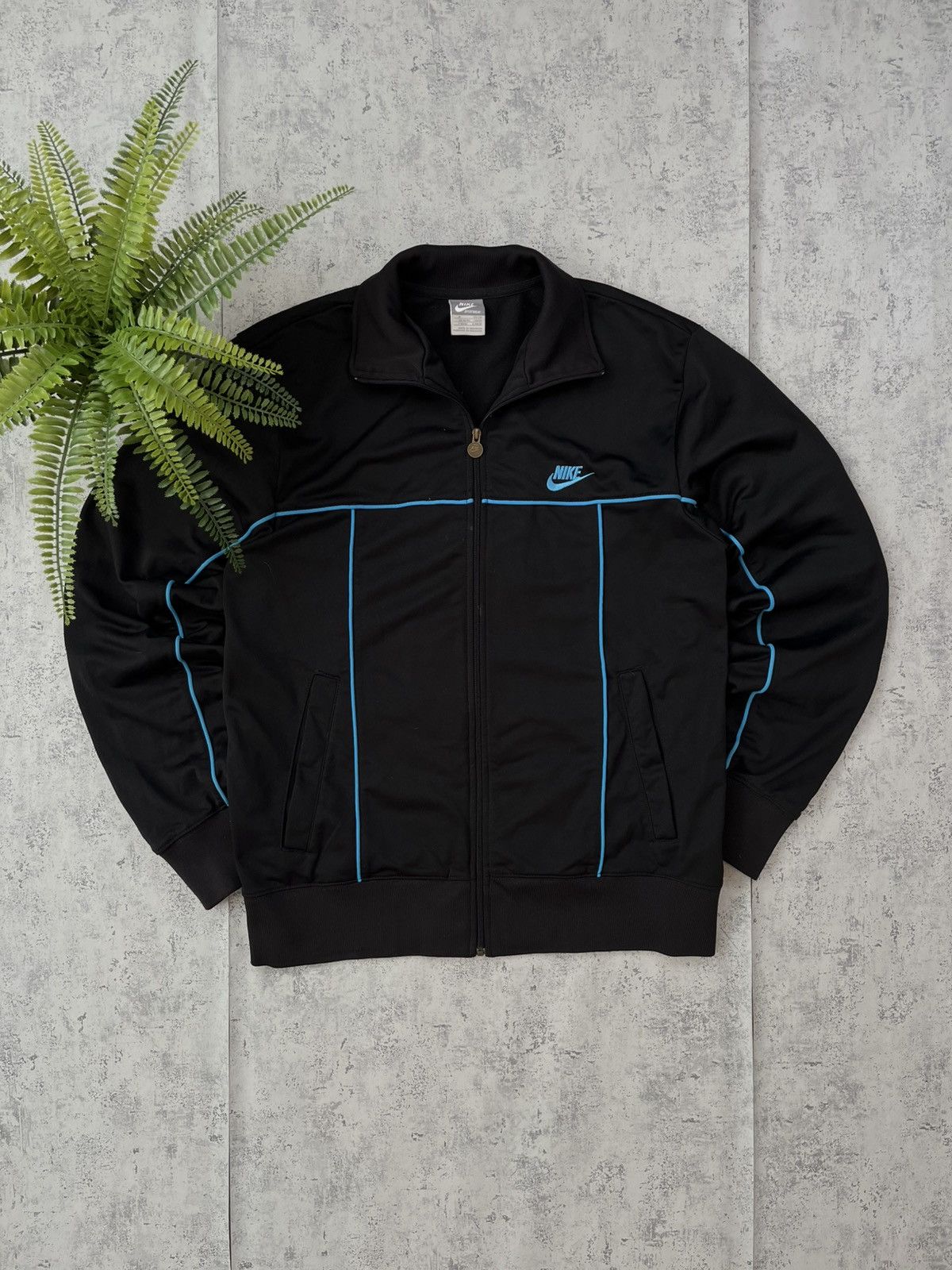 Nike × Streetwear × Vintage 90’s NIKE VINTAGE TRACK JACKET RETRO LOGO ...