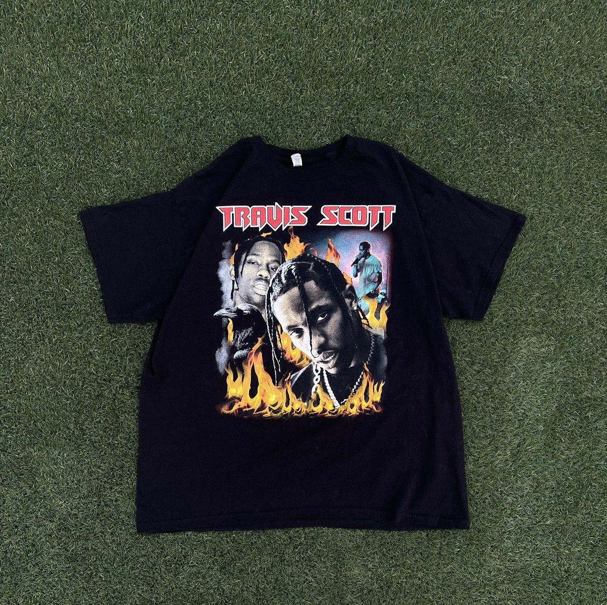 Band Tees × Rap Tees × Streetwear Travis Scott Concert Rap Tee Promo T ...