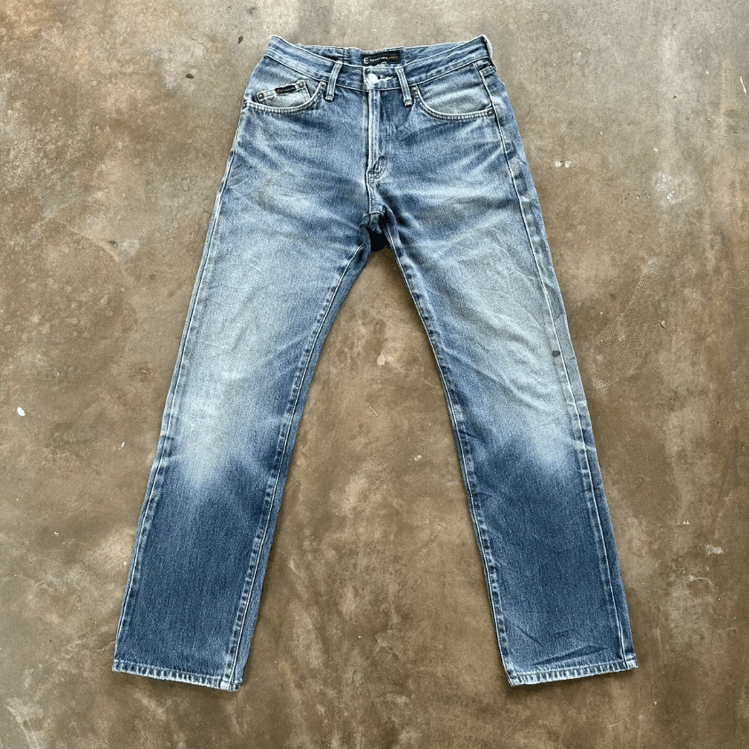 Edwin Vintage E Function Edwin Distressed Jean Faded Denim Pant | Grailed