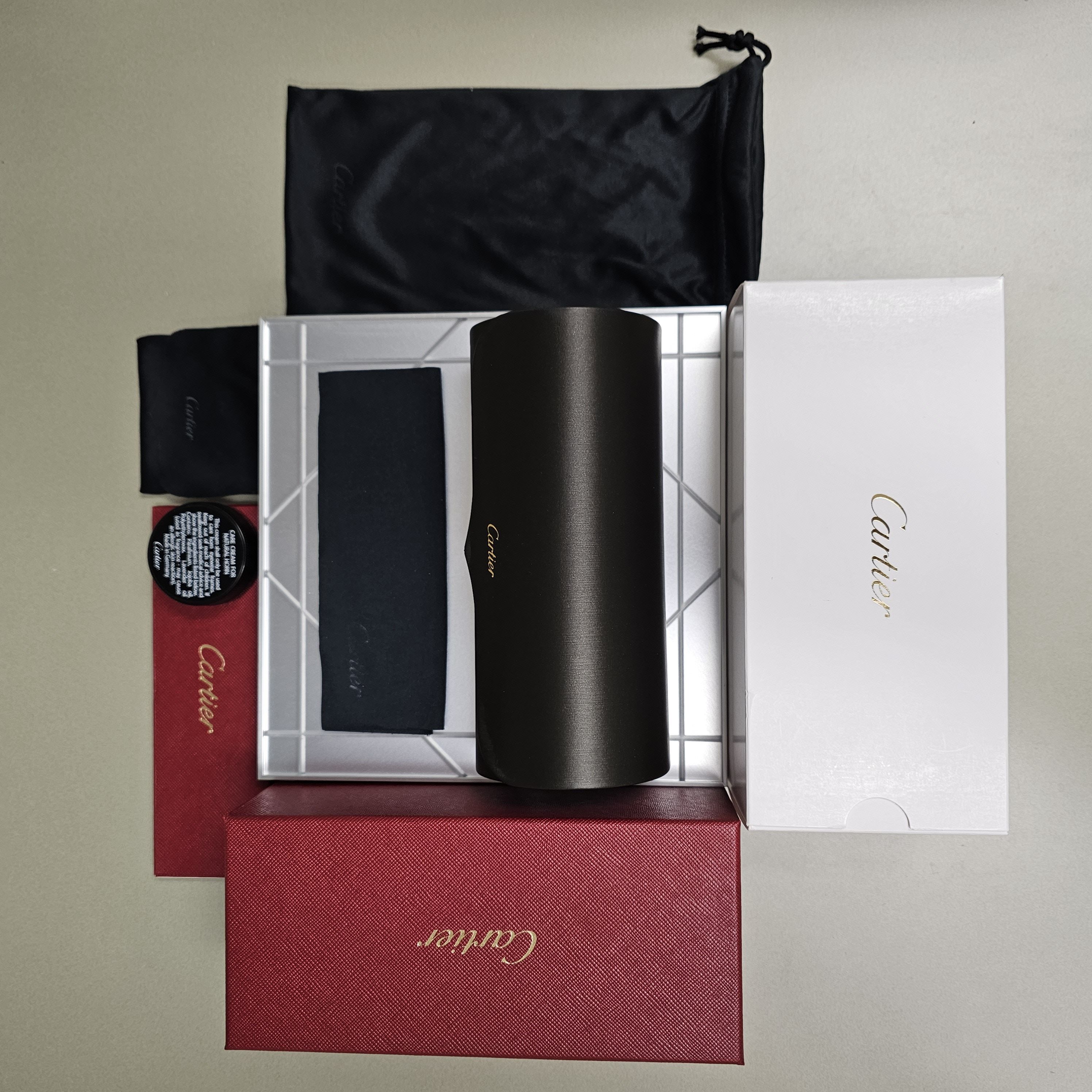 Cartier Diamond Cut Cartier White Buffalo Horn Sunglasses (Buffs) | Grailed