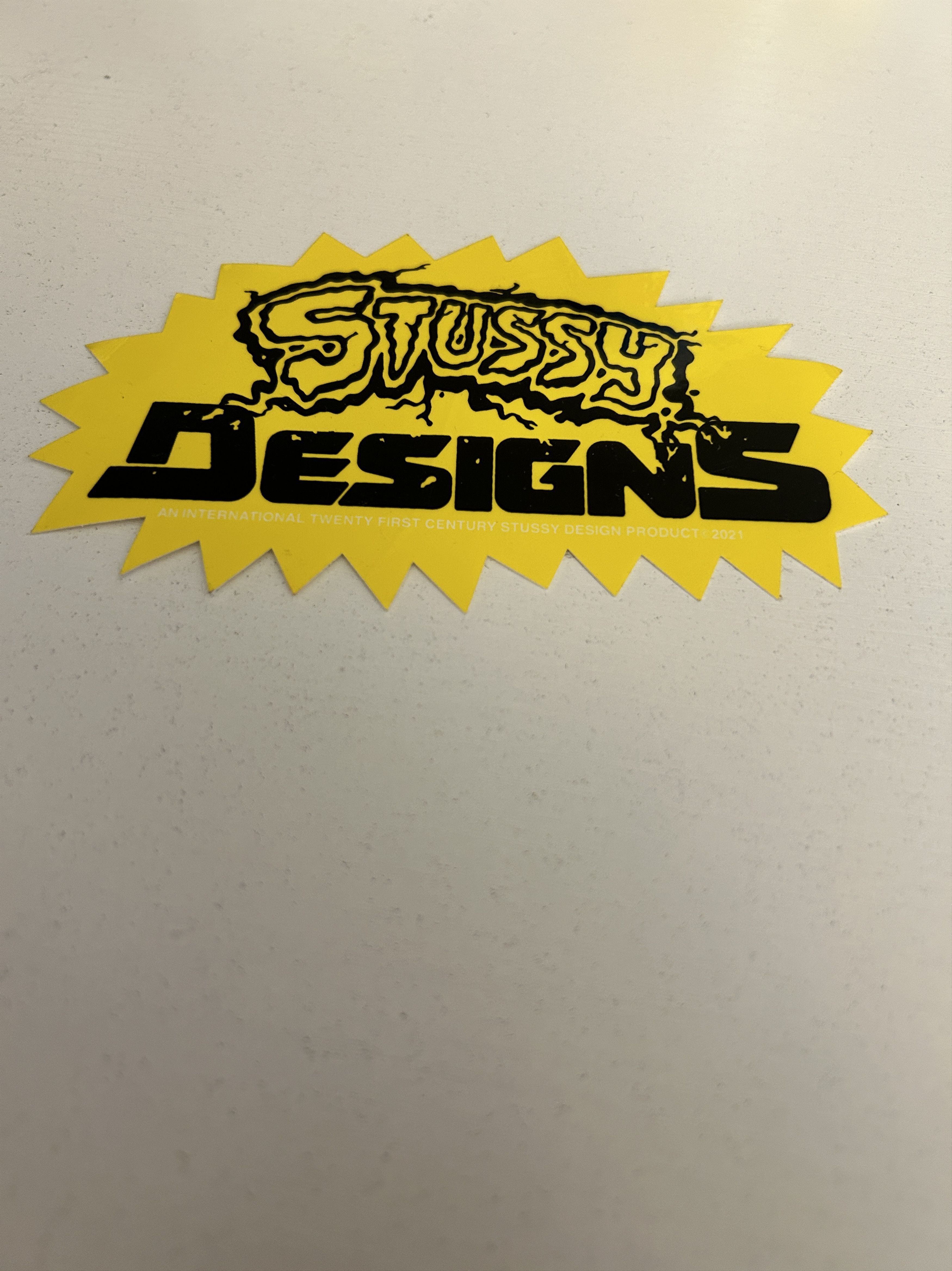 Hype × Streetwear × Stussy Stüssy Designs Exclamation Sticker | Grailed