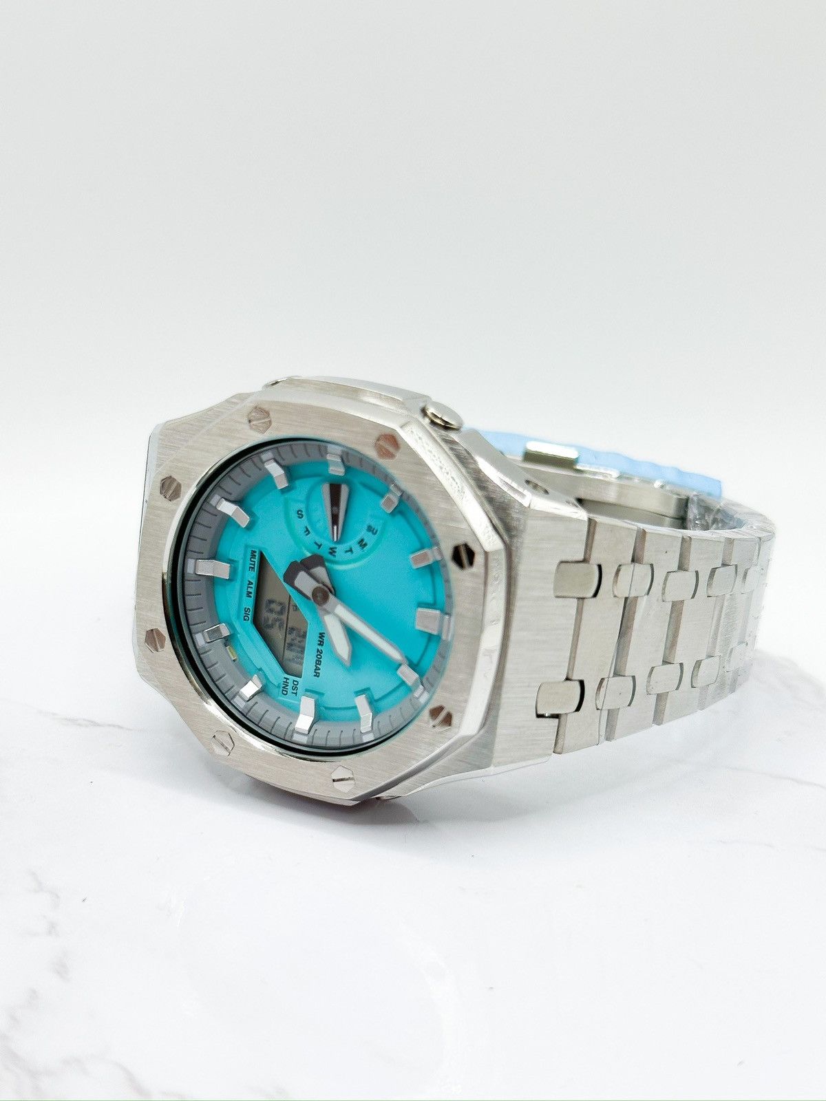 G Shock Custom Casioak GSHOCK Tiffany blue dial BRAND NEW | Grailed