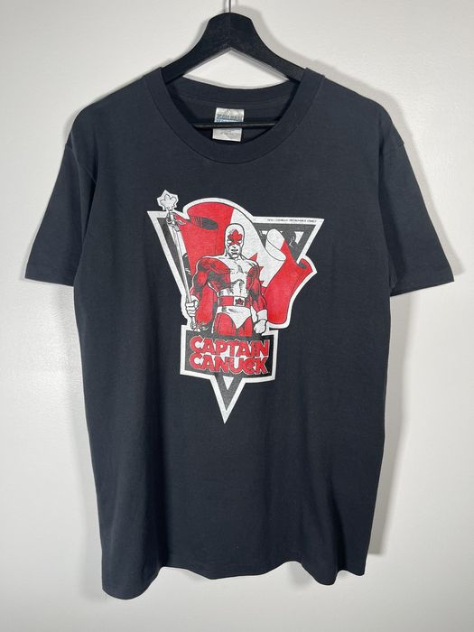 Vintage Vintage 1993 Captain Canuck Superhero Comic T-Shirt | Grailed