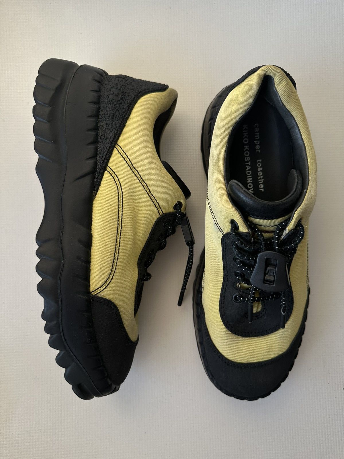 Camper × Kiko Kostadinov Camper x Kiko Kostadinov ss19 teix low yellow ...
