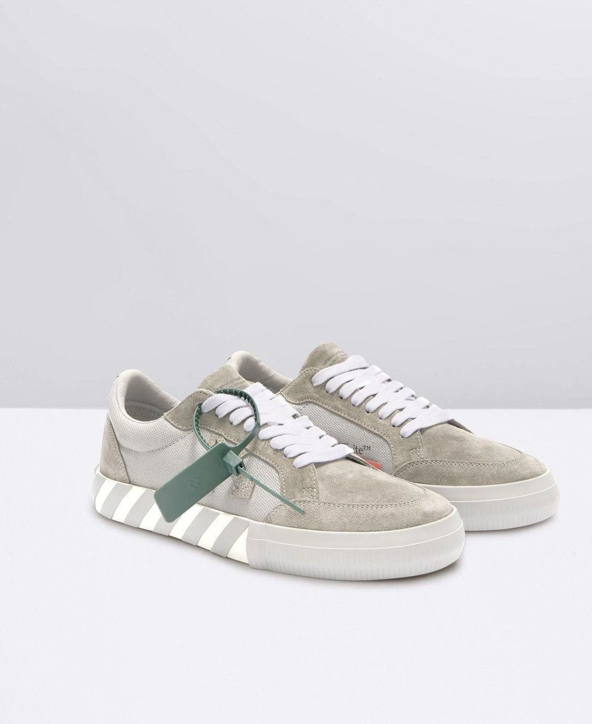 Off-White Off-White Low Vulcanized suede/canvas grey | Grailed