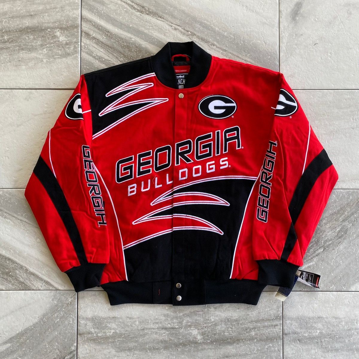 Collegiate University Of Georgia Bulldogs Jacket | Grailed