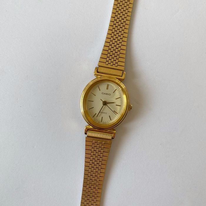 Vintage Casio 90s Gold Stainless Steel Oval Watch | Grailed