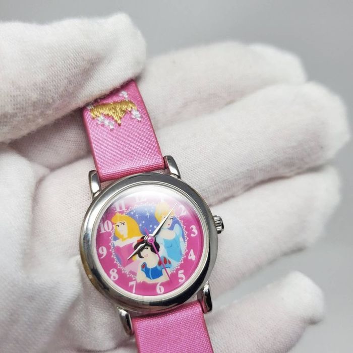 Disney Disney Princess Pink Watch Aurora, Cinderella, & Snow White ...