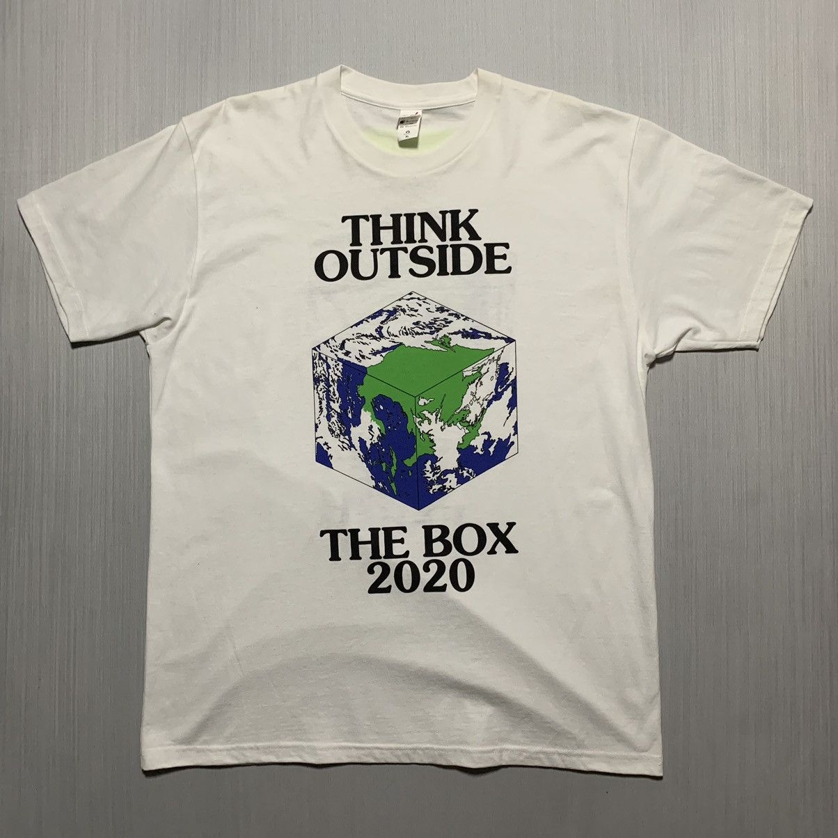 Off-White Virgil Abloh Canary Yellow x Think Outside the Box Tee | Grailed