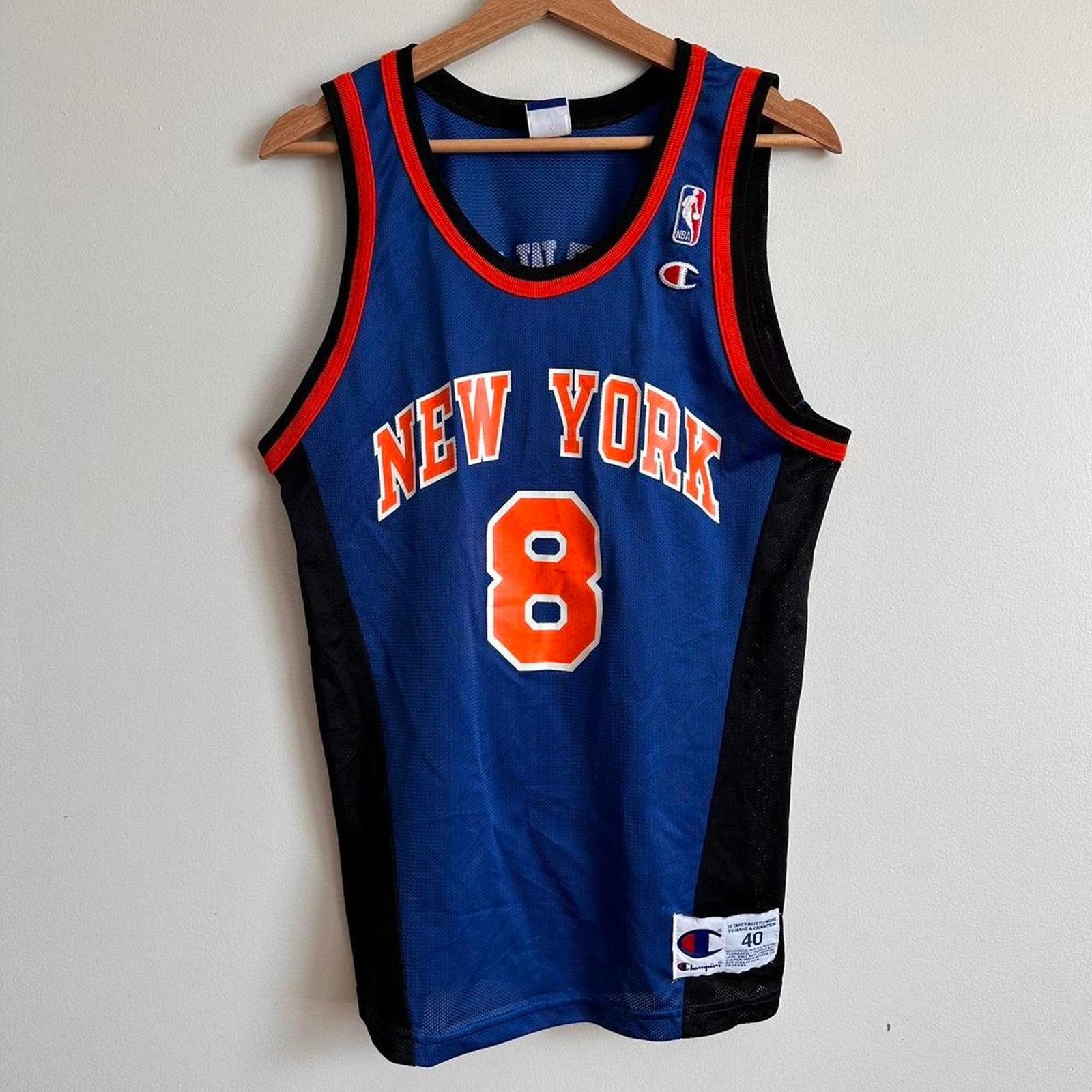 Champion Vintage Letrell Sprewell Knicks Champions Jersey | Grailed
