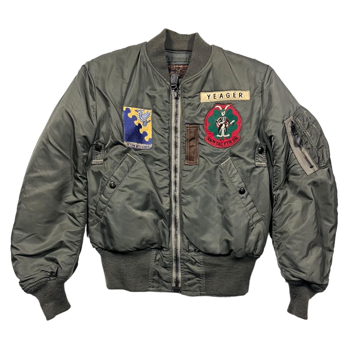 Vintage Real McCoy Clothing Patches MA-1 Military Bomber Jacket | Grailed