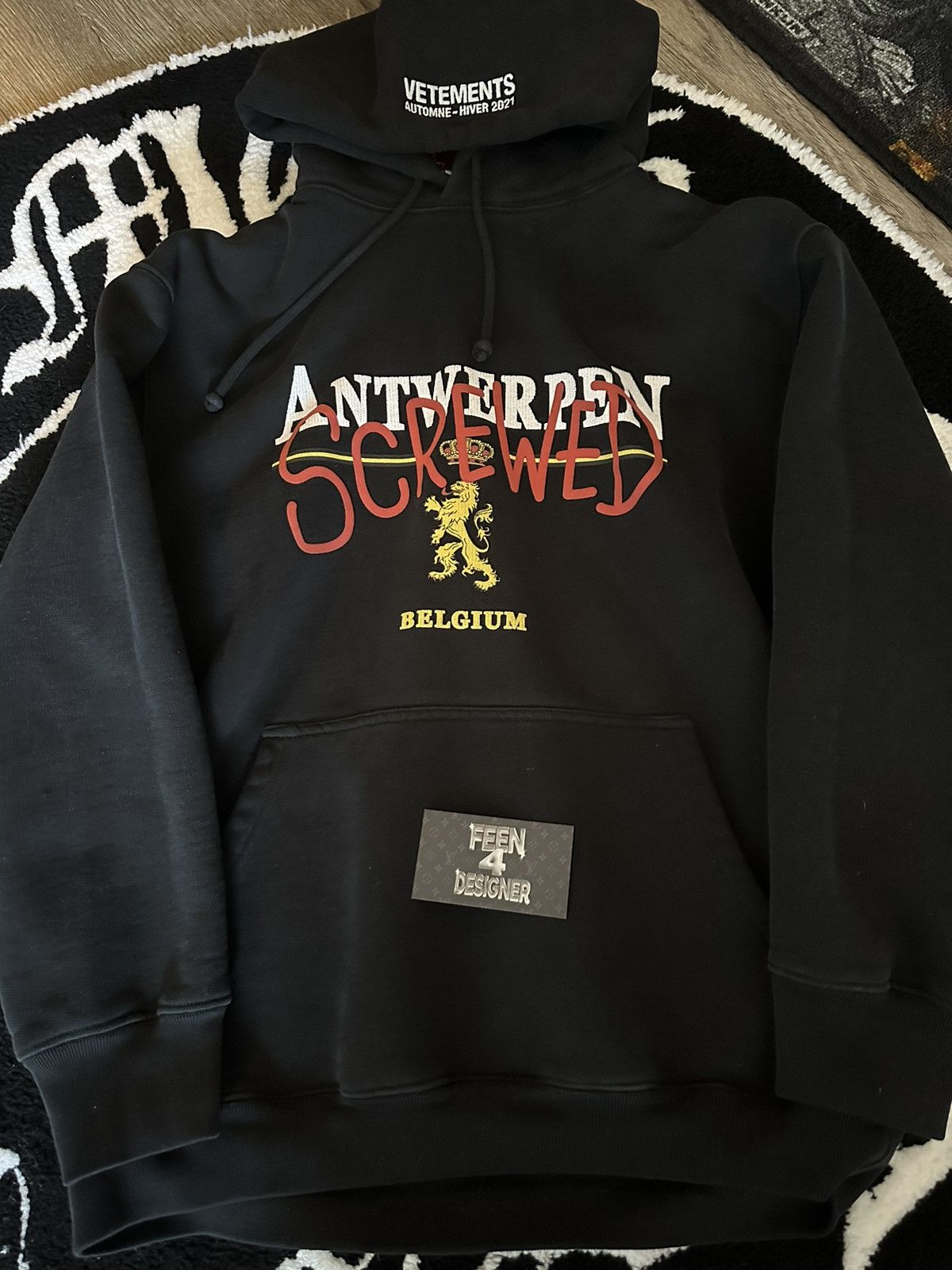Vetements Vetements Antwerpen “Screwed” Hoodie | Grailed