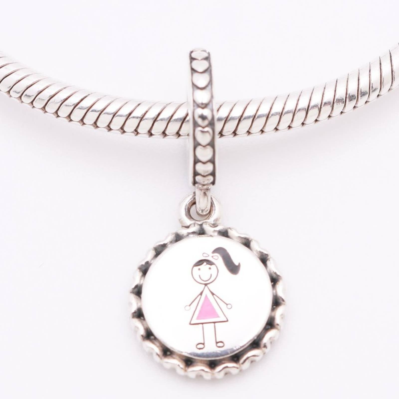 pandora Authentic PANDORA GIRL STICK FIGURE DANGLE | Grailed
