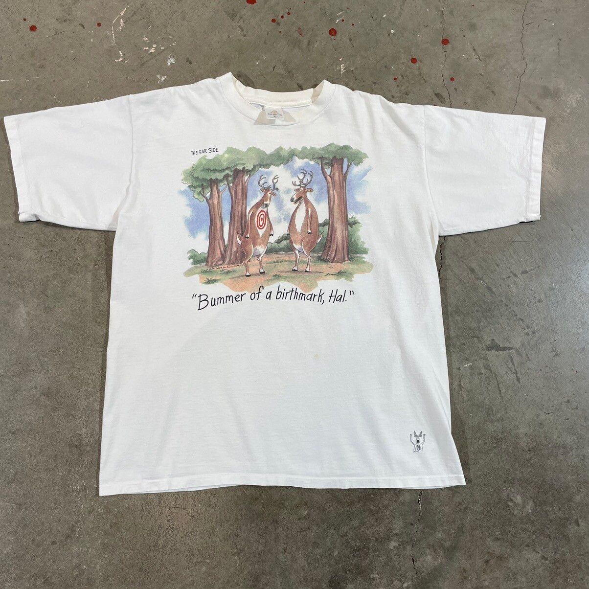 Vintage 1986 Far Side 80s Comic Art bummer birthmark Hal deer | Grailed