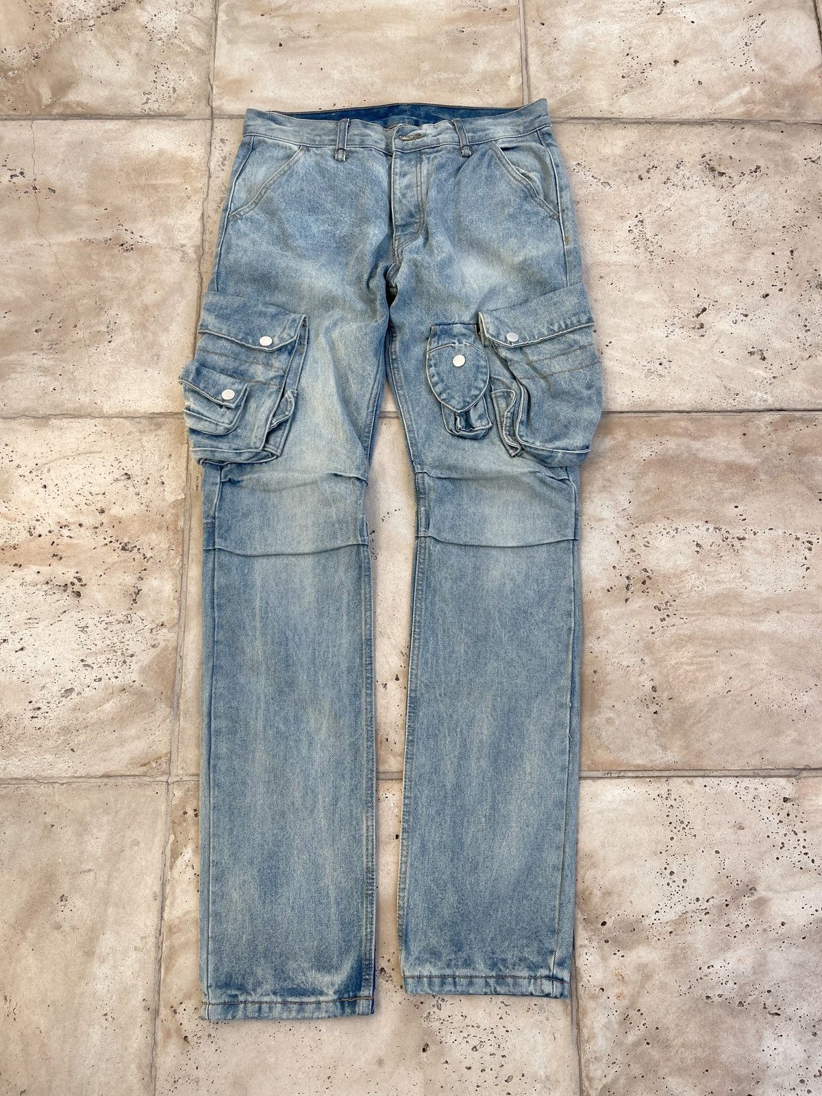 Mnml Mnml Snap Denim Cargo Pants Jeans Grailed