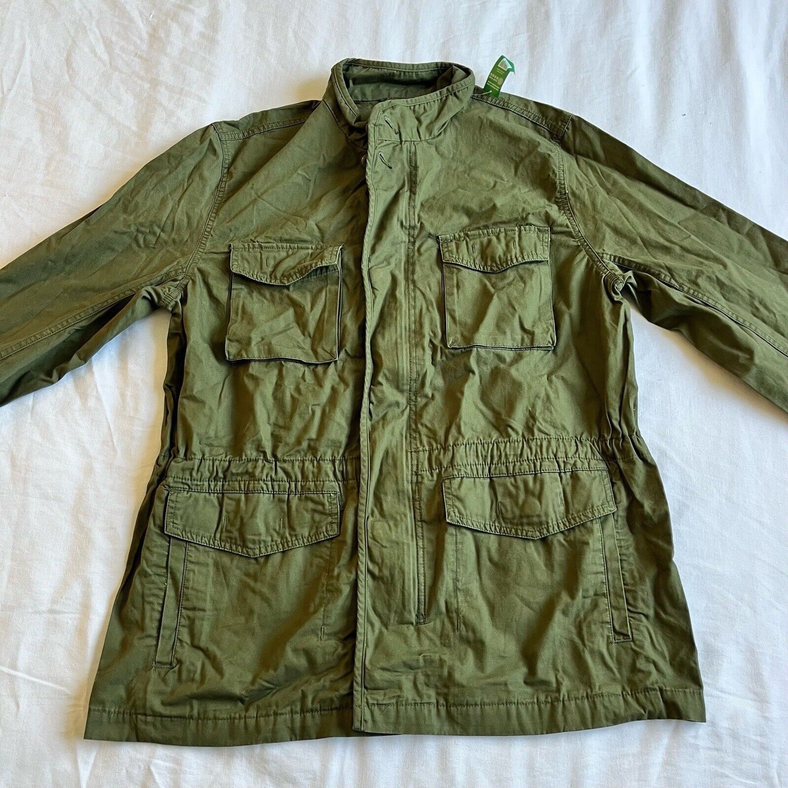 Gap GAP Men’s Military Field Utility Fatigue Jacket Green Poplin | Grailed