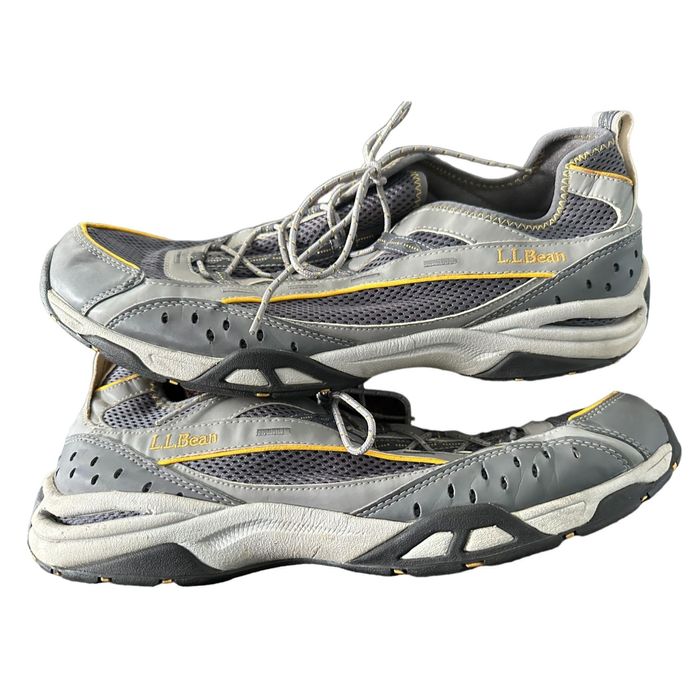 L.L. Bean L.L. Bean Mens Sneakers Shoes Size 14M Athletic Gray Yellow ...