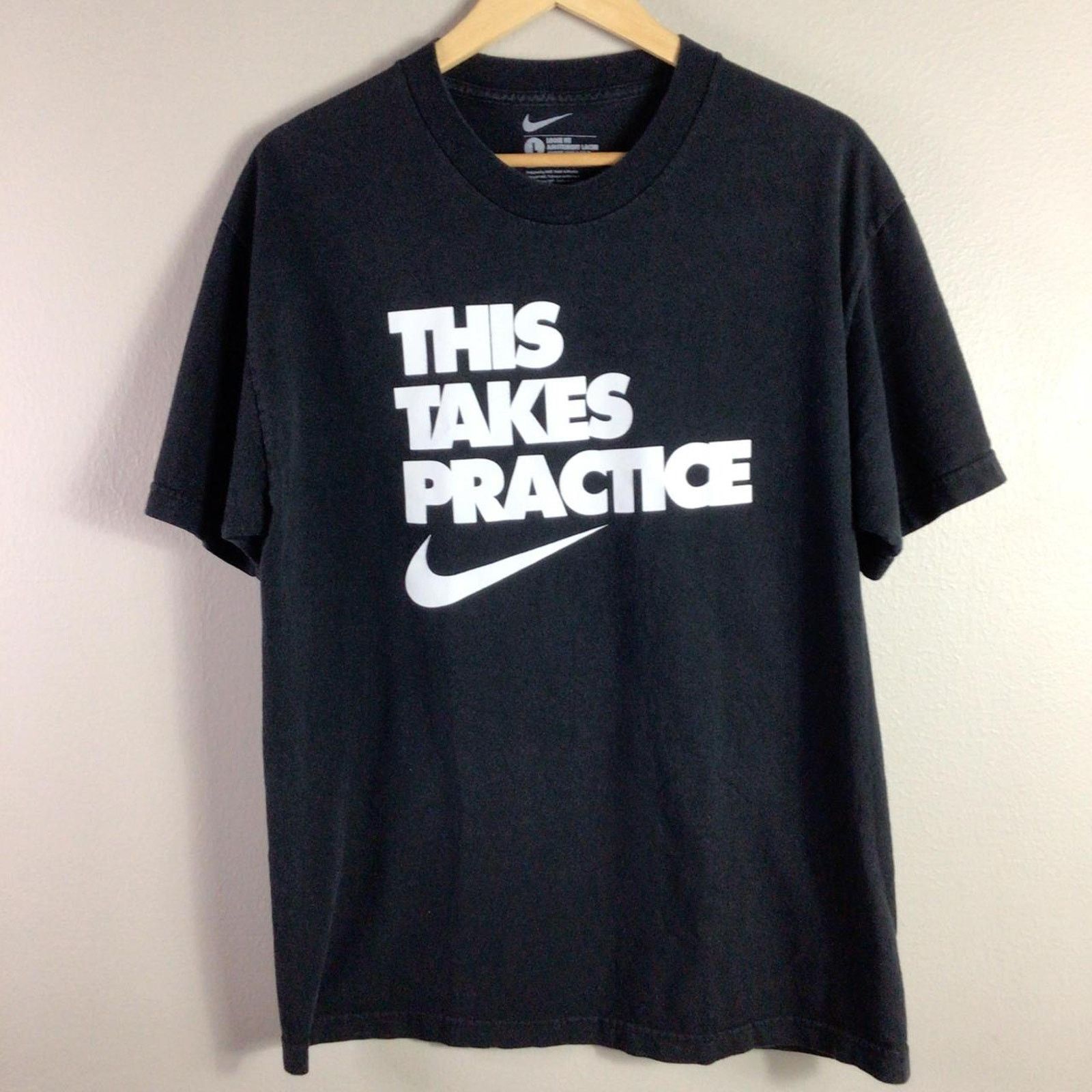 Nike Loose Fit NIKE This Takes Practice T Shirt Black Large | Grailed