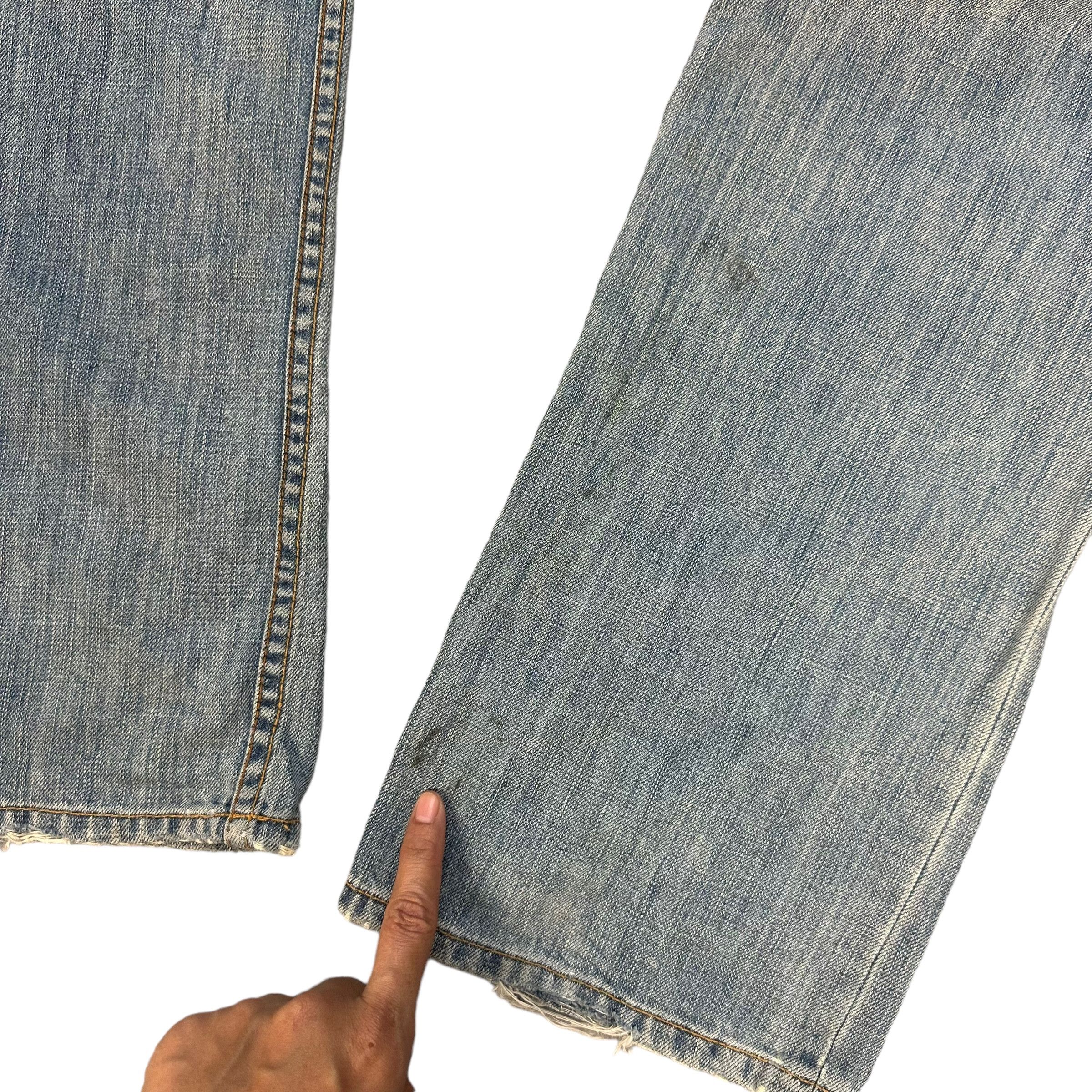 Vintage QUIKJEAN STRAIGHT FIT DISTRESS DENIM PANT #8862-032 | Grailed