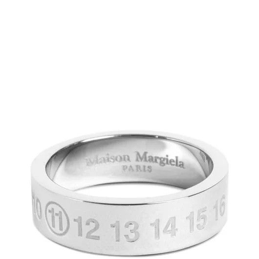 Maison Margiela Numbers logo engraved ring band | Grailed