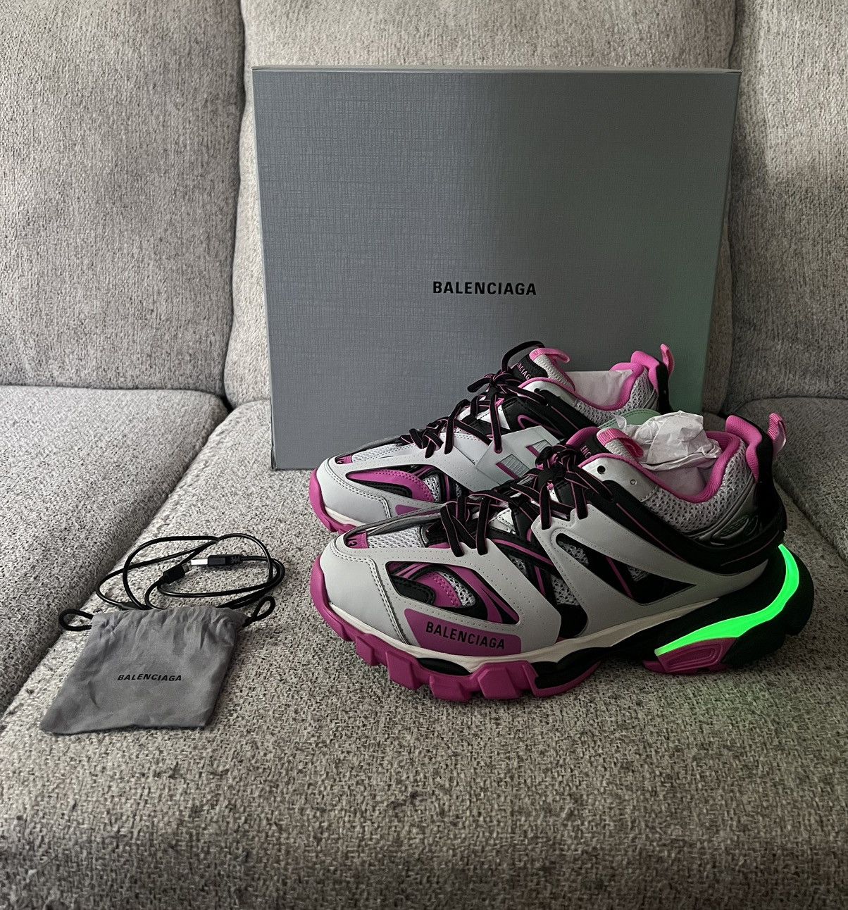 Balenciaga Balenciaga Track LED Light Up Sneakers | Grailed