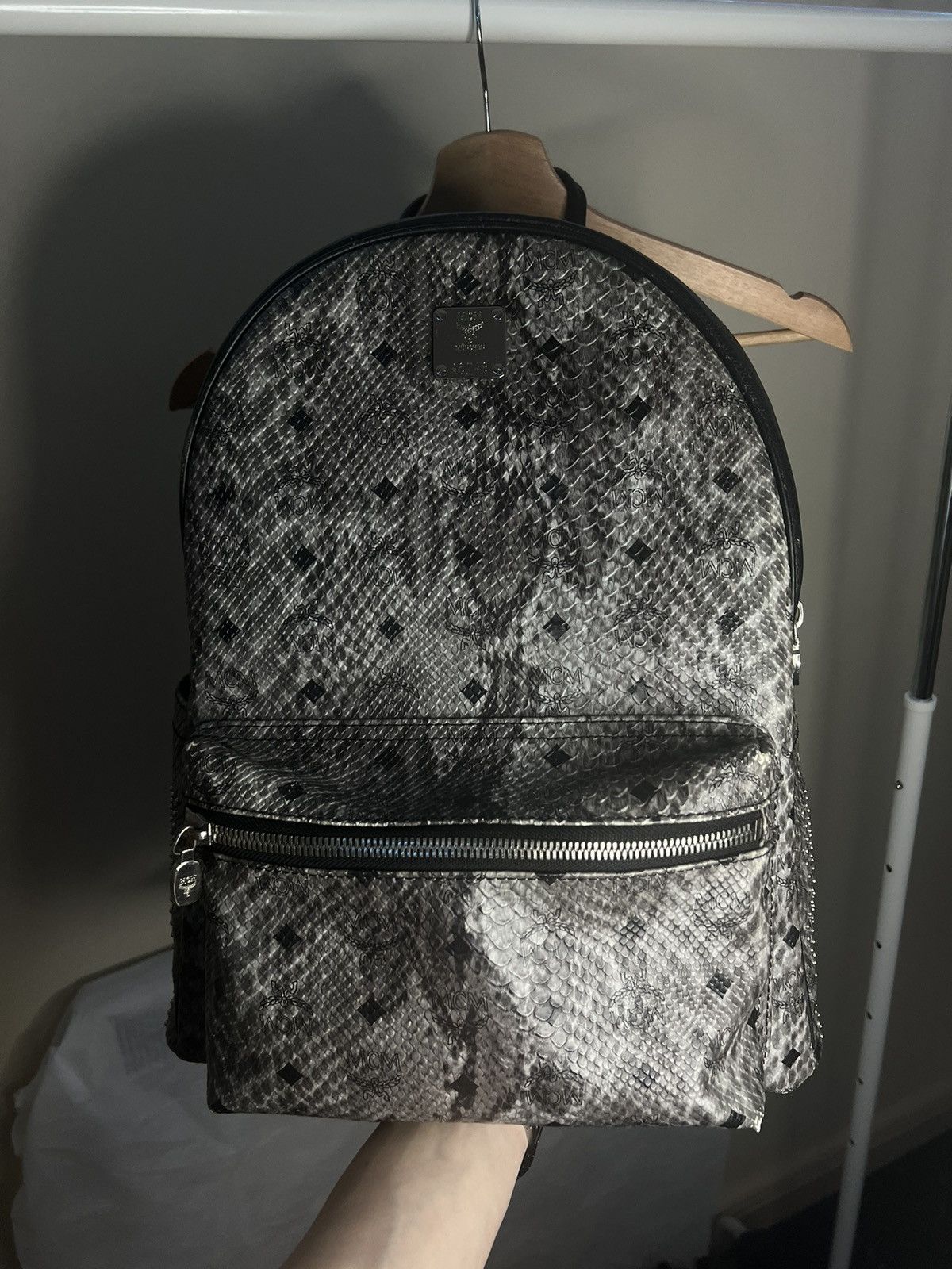 MCM MCM Stark Classic Backpack in Snakeskin Print | Grailed