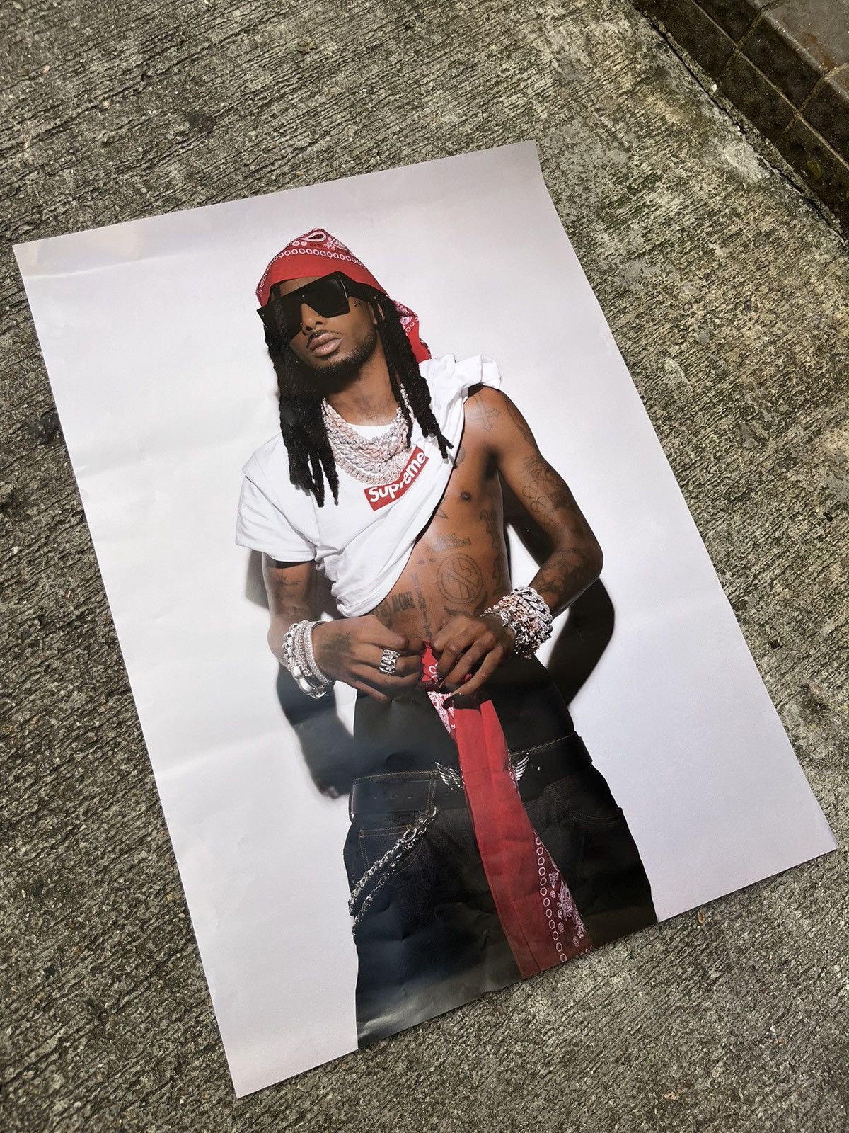 Supreme supreme playboi carti poster a2 mint condition | Grailed