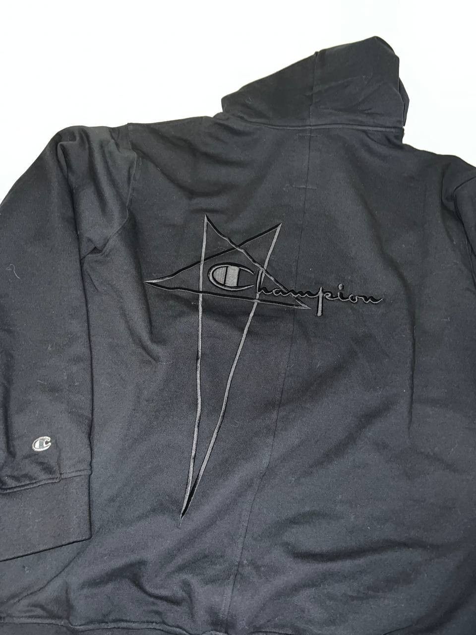 Rick Owens Rick Owens x Champion Jumbo Drawstring hoodie | Grailed