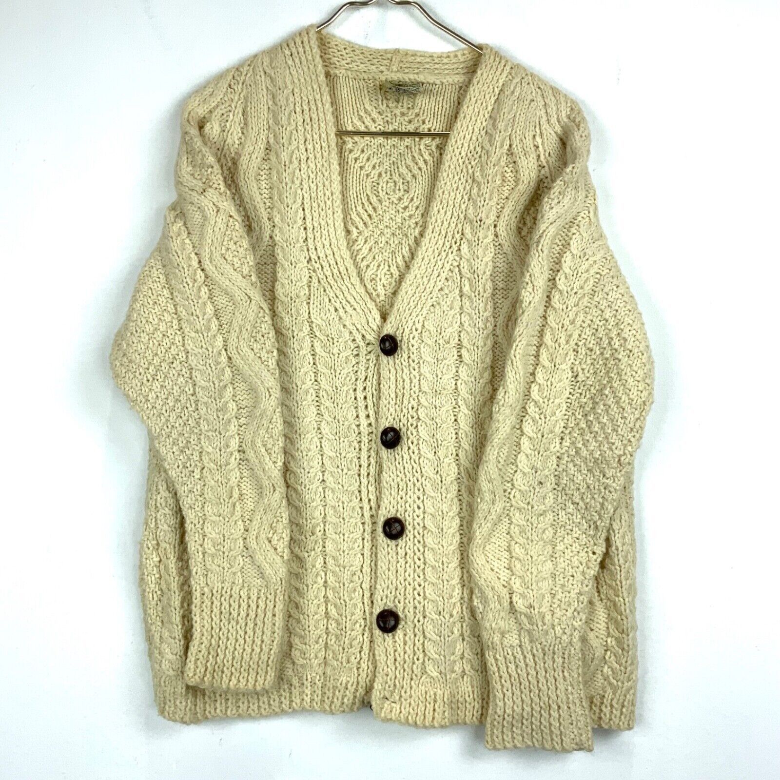 Vintage Vintage Kennedy Of Ardara Wool Knit Cardigan Sweater Medium ...