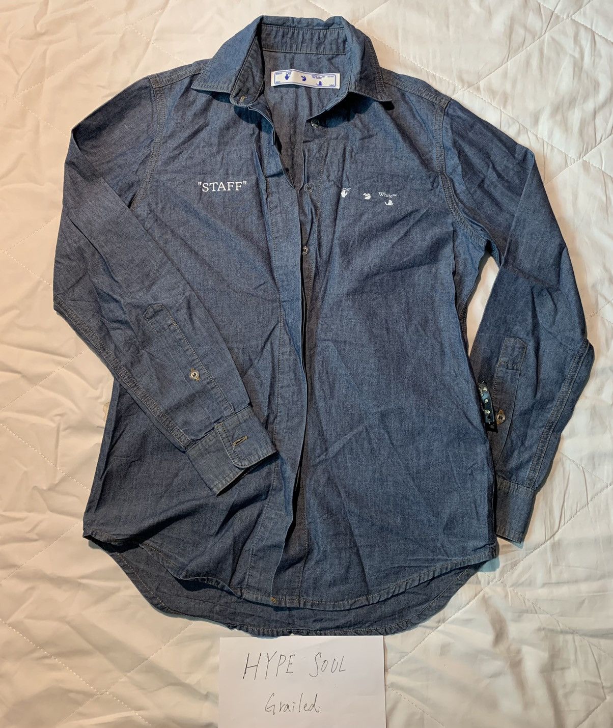 Off-White OFF-WHITE ""STAFF GARMENT"" SHIRT | Grailed