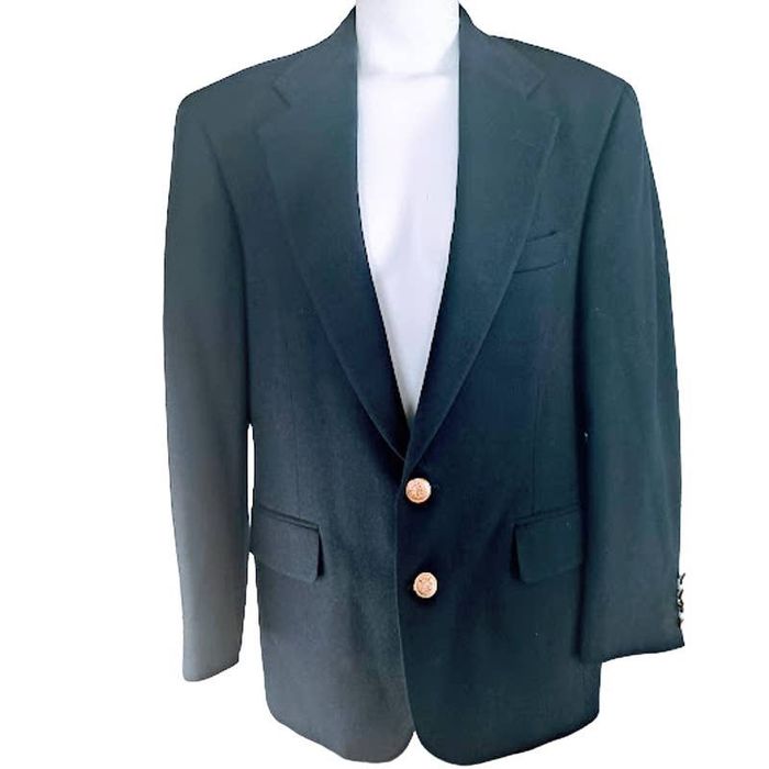 Chaps Ralph Lauren Chaps Ralph Lauren USA Mens 40S Navy Blue Sport Coat LAW | Grailed