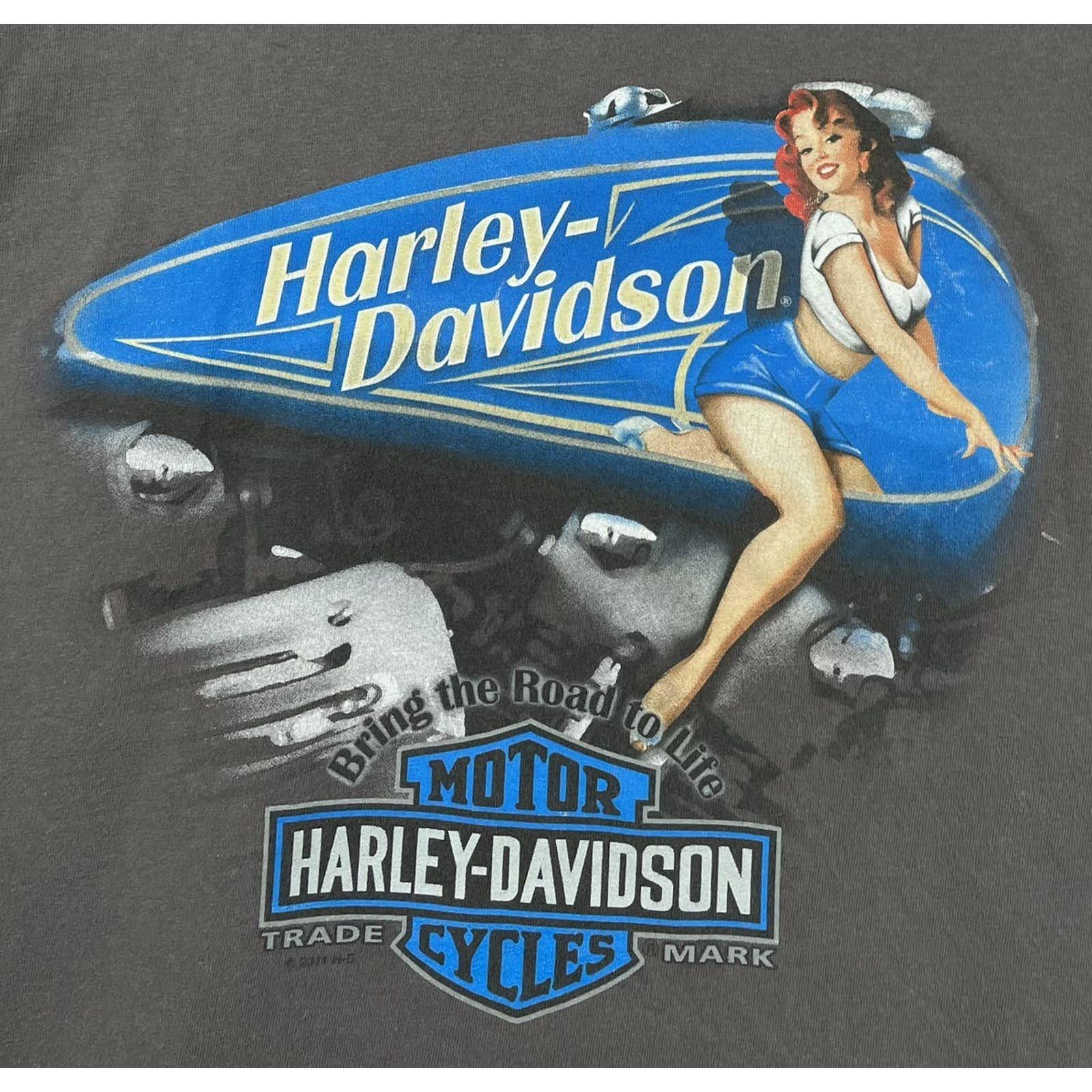 Harley Davidson × Streetwear × Vintage Riverside, CA/Pinup Girl T | Grailed
