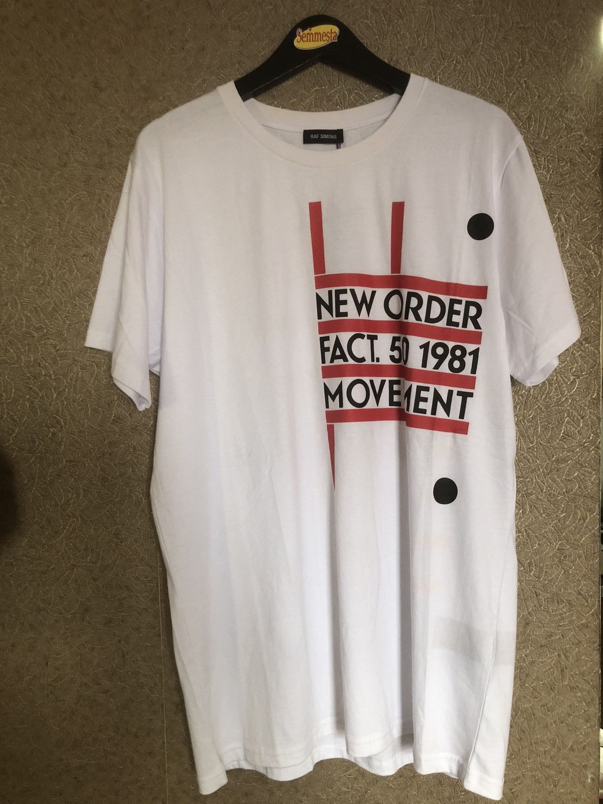 Band Tees × Designer × Raf Simons RAF SIMONS NEW ORDER “MOVEMENT ...