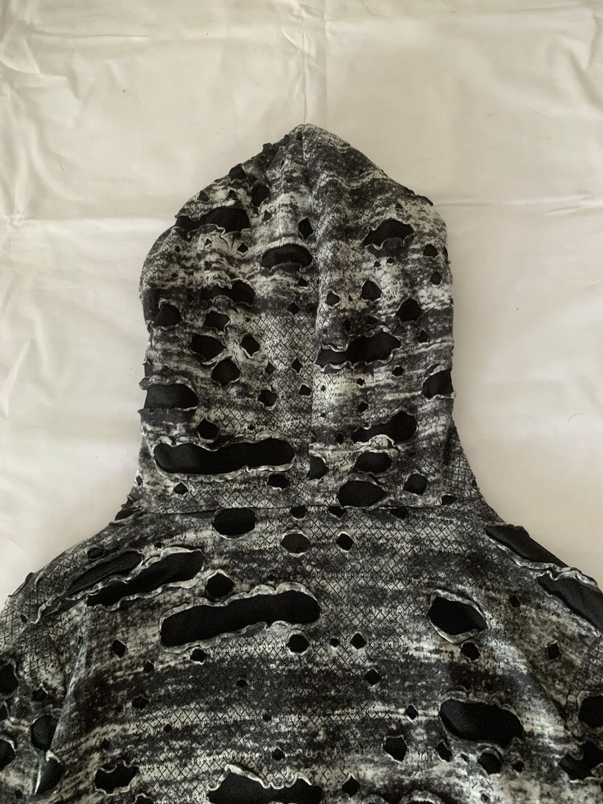 Kapital Japanese Snake Skin Double Layer distressed hoodie | Grailed