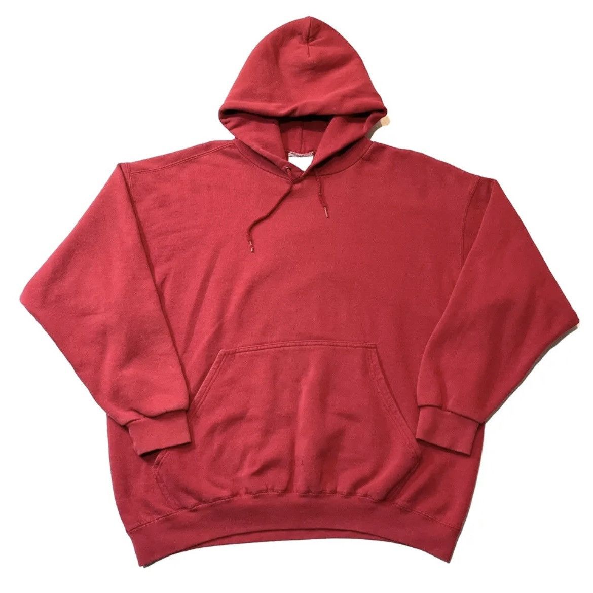 Nike Early 90s Nike Cherry 🍒 Red Blank Hoodie | Grailed