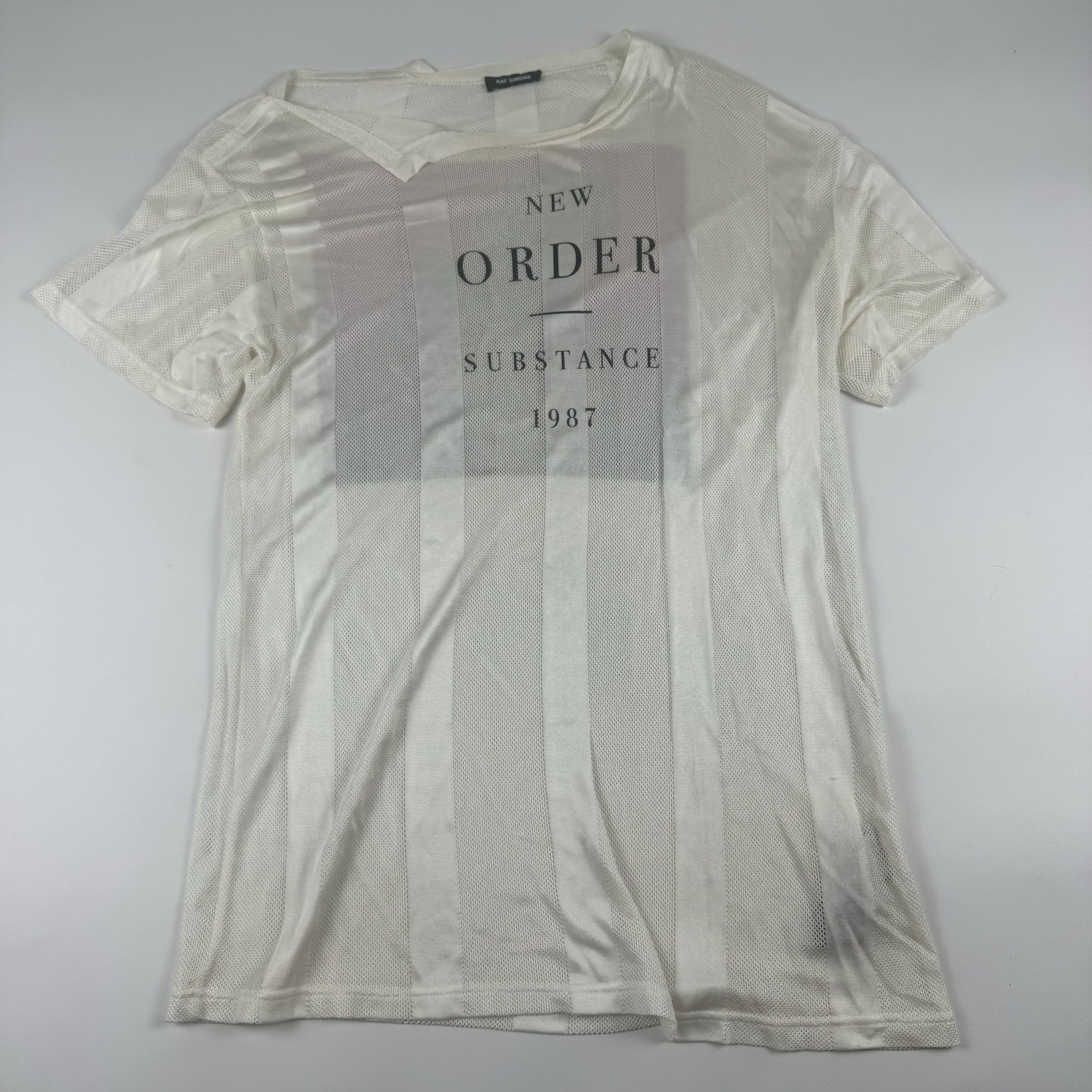 Raf Simons SS18 New Order Mesh Jersey | Grailed